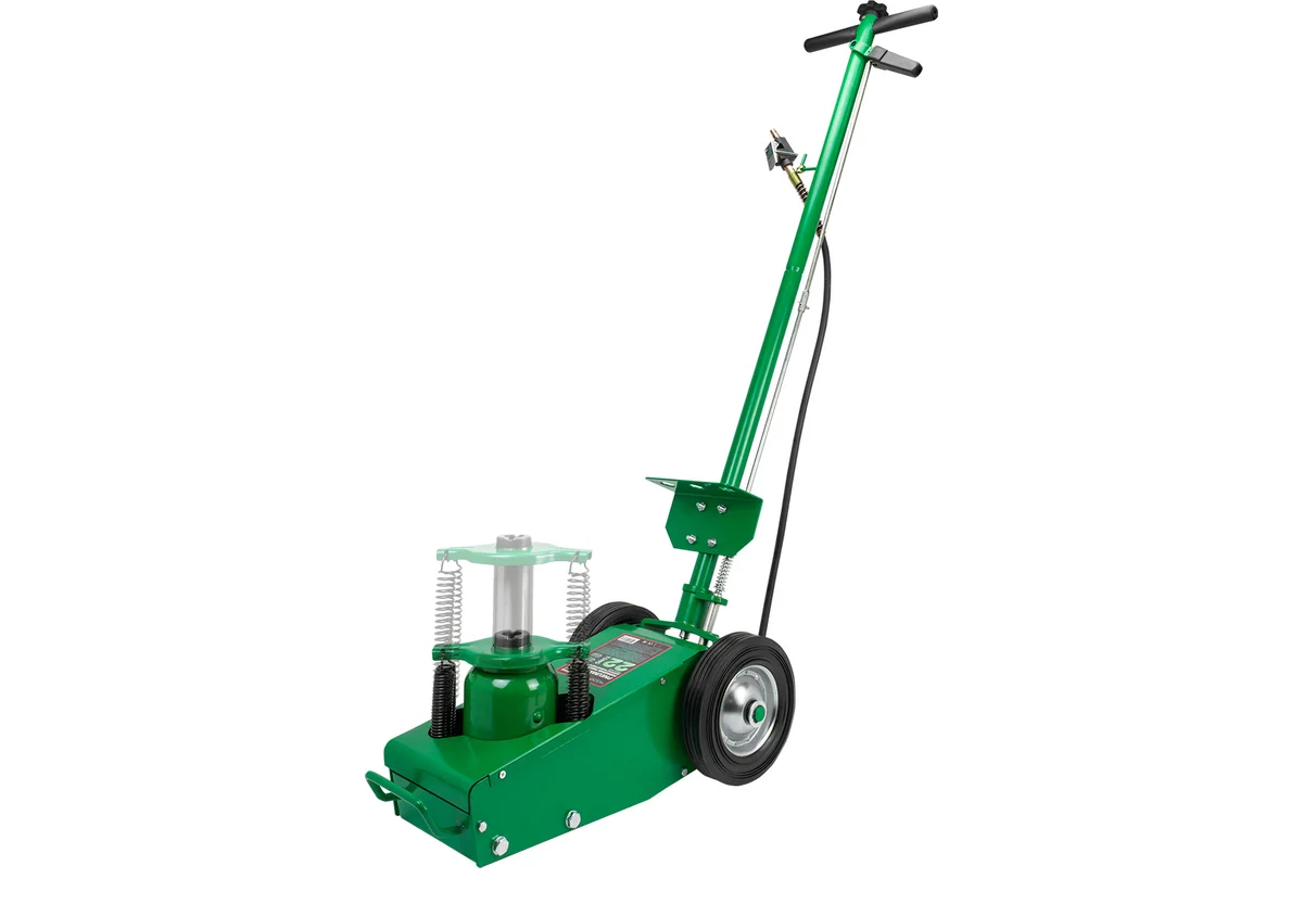 Домкрат пневмогидравлический ROCKFORCE 22т, подкатной, зеленый