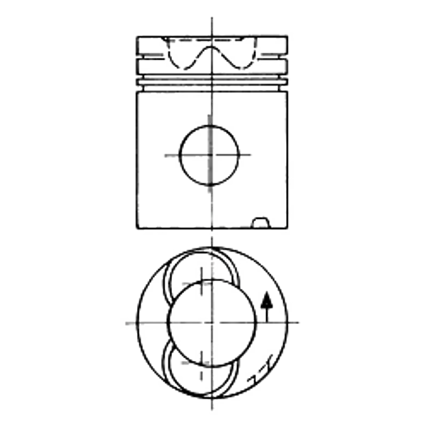 KOLBENSCHMIDT 90759600 (353071 / 397408 / 397412) поршень piston scania 127,00 kh std