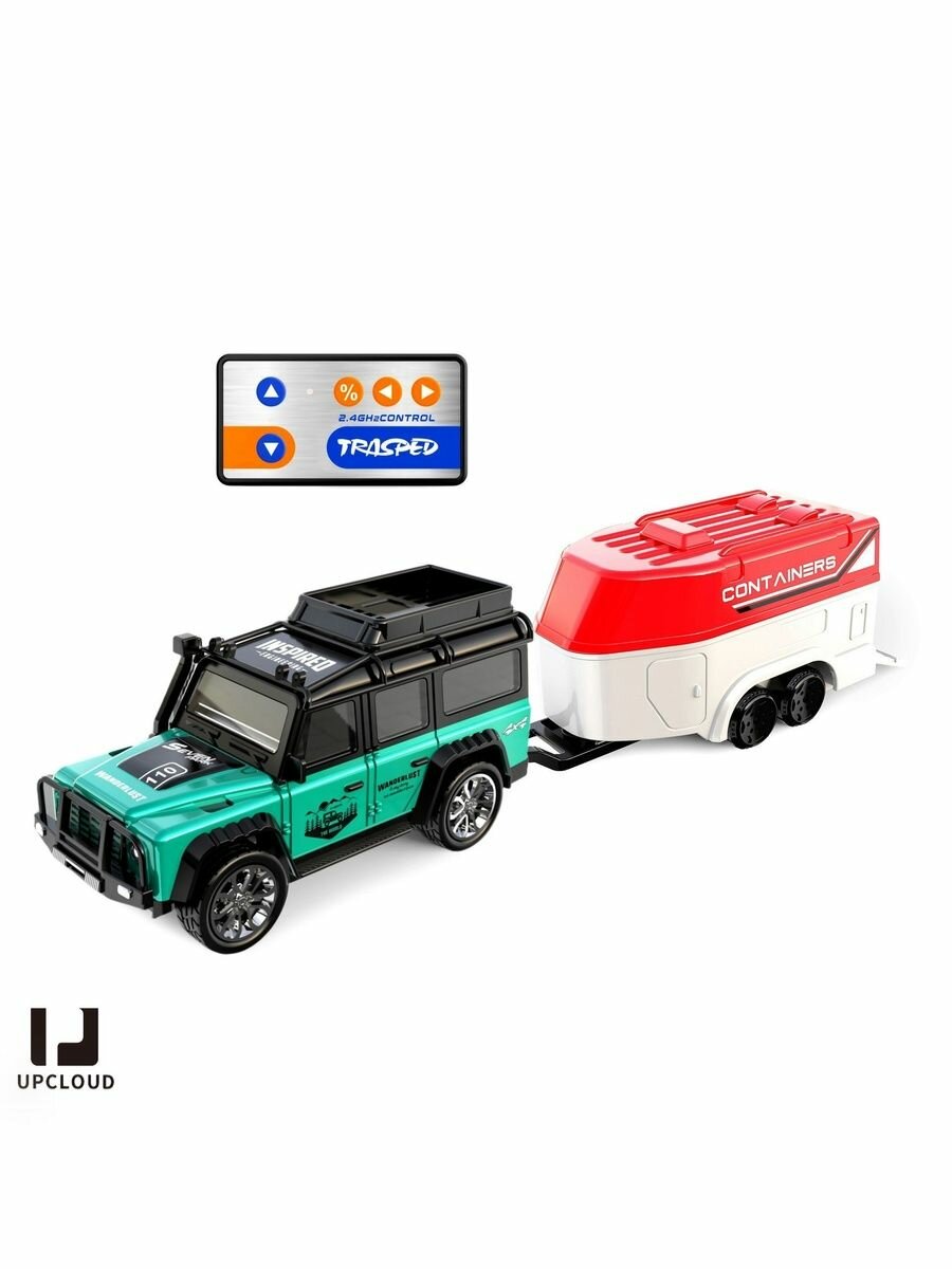 1:64 Mini машинка на радиоуправлении/ UPCLOUD/Автомобильные фары + подвесная коробка