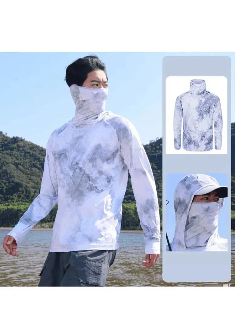 Джерси для рыбалки/Быстросохнущий дышащий рыболовный костюм для защиты от солнца