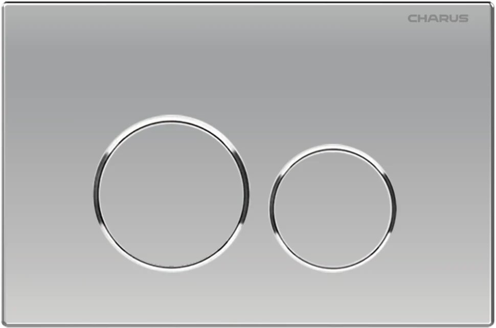 Кнопка смыва Charus Spazio FP.330.46.01 для инсталляции, матовый хром/хром/матовый хром