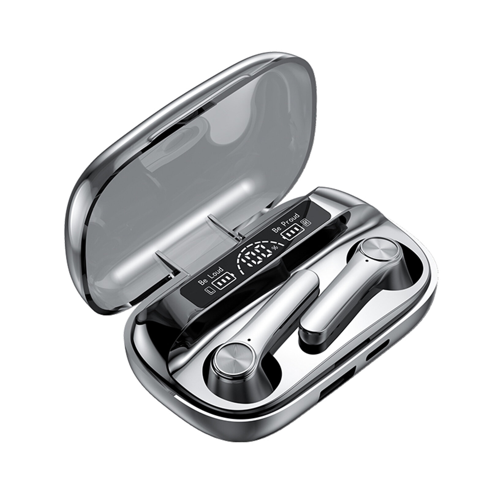 Беспроводные наушники True Wireless Stereo BT 5.3, миниатюрные умные вкладыши для спорта, черный цвет, время ожидания 90 часов, емкость гарнитуры 45mAh, емкость чехла для зарядки 800mAh, дальность передачи ≤10м, время прослушивания 7 часов, интерфейс