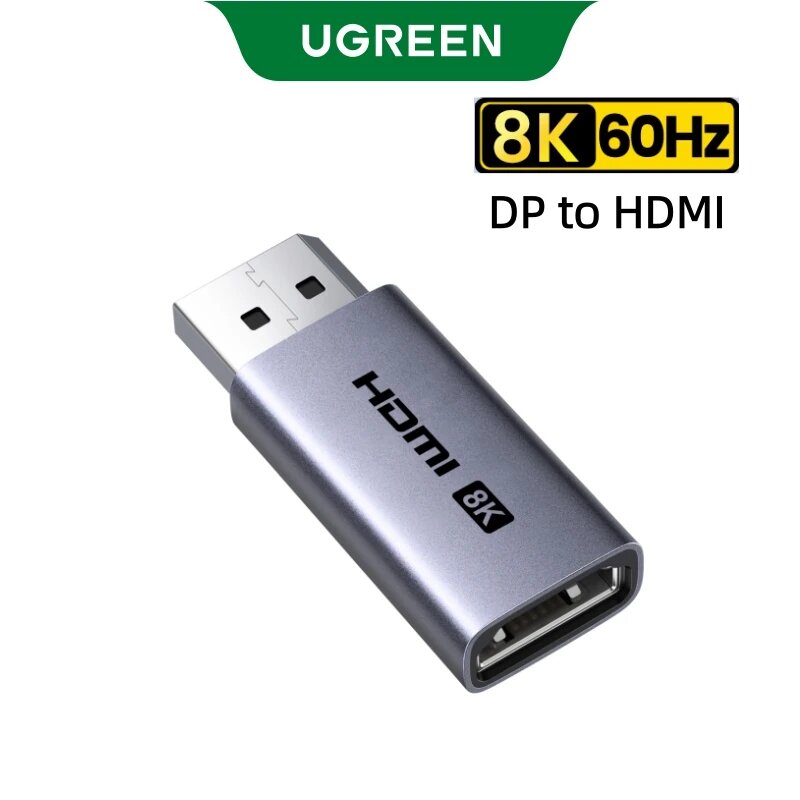 UGREEN Адаптер DisplayPort в HDMI 1-Pack DP to HDMI