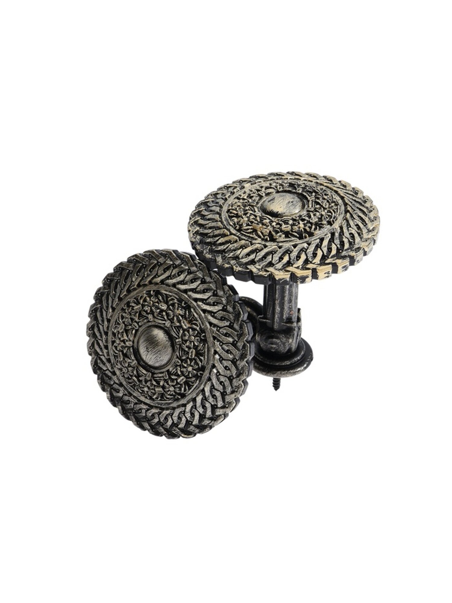 Крючок для штор CAPPIO KS030, d=95 мм, цвет черное золото, 2 шт 10906506
