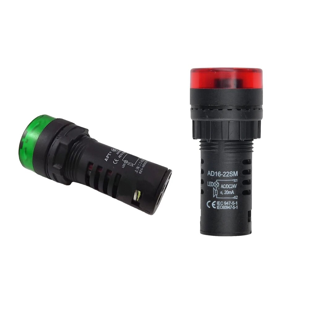 Звуковой индикатор 12V Green AD16-22SM