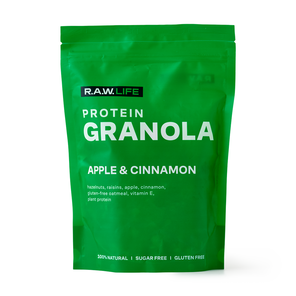Гранола R.A.W. LIFE "Яблоко-Корица", протеиновая, без сахара, 220 г