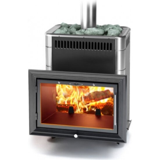 Печь банная каменка Tmf Витрувия II Inox БСЭ антрацит НВ