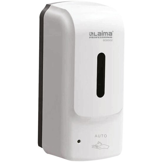 Дозатор для жидкого мыла-пены Laima PROFESSIONAL SUPER, наливной, сенсорный, 1 л, белый, ABS-пластик