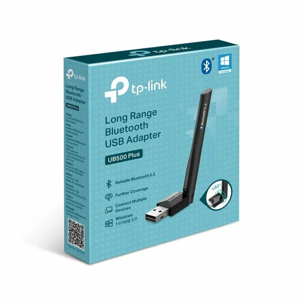 Bluetooth адаптер TP-Link UB500 Plus, черный — фото 1