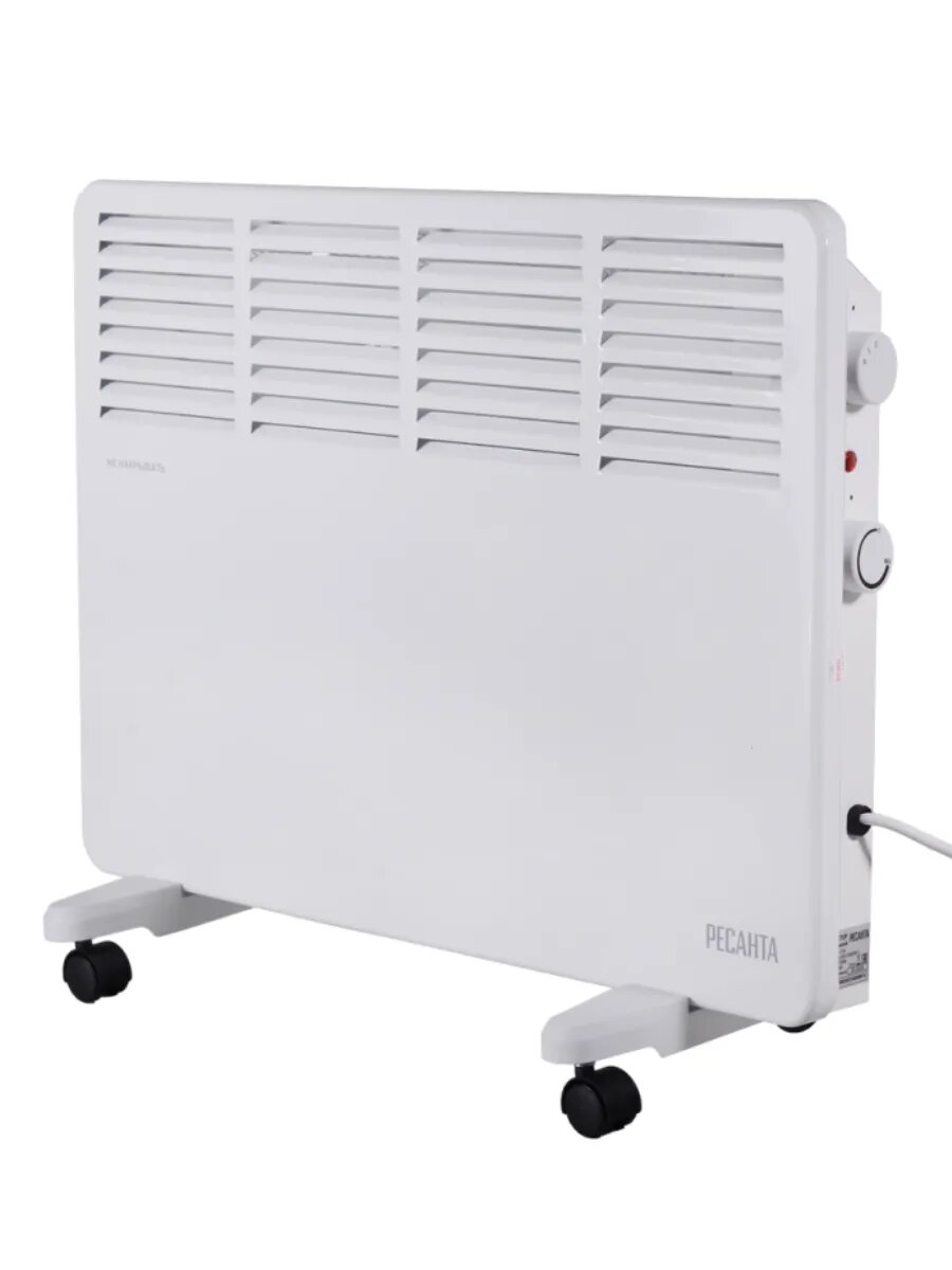 Конвектор Ресанта OK-1700 белый, монолитный нагревательный элемент, 0.85/1,7 кВт