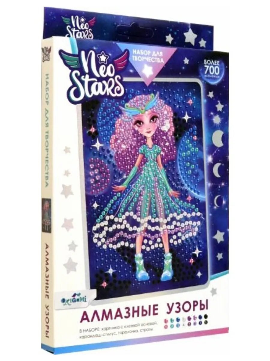 Neo Stars. Алмазные узоры. 10x15 см. Луна. Арт.07268