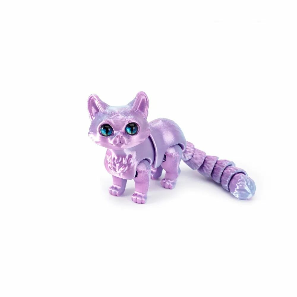 Симпатичная игрушка-котенок, напечатанная на 3D-принтере