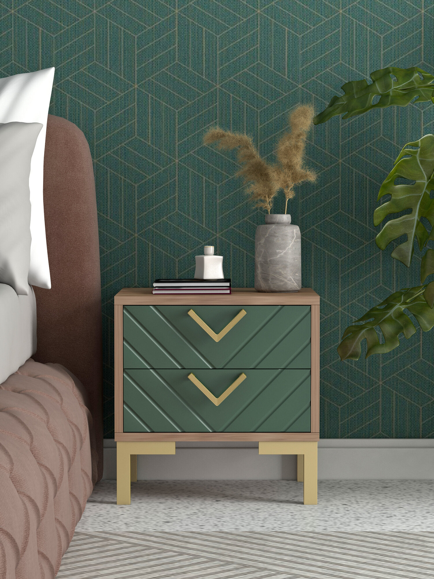 Тумба прикроватная на ножках Ингрид