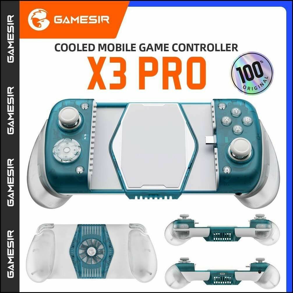 Мобильный игровой контроллер Gamesir X3 Pro, геймпад для телефона Android, iPhone 15, Type-C, смартфон с эффектом Холла, джойстик, модуль охлаждения