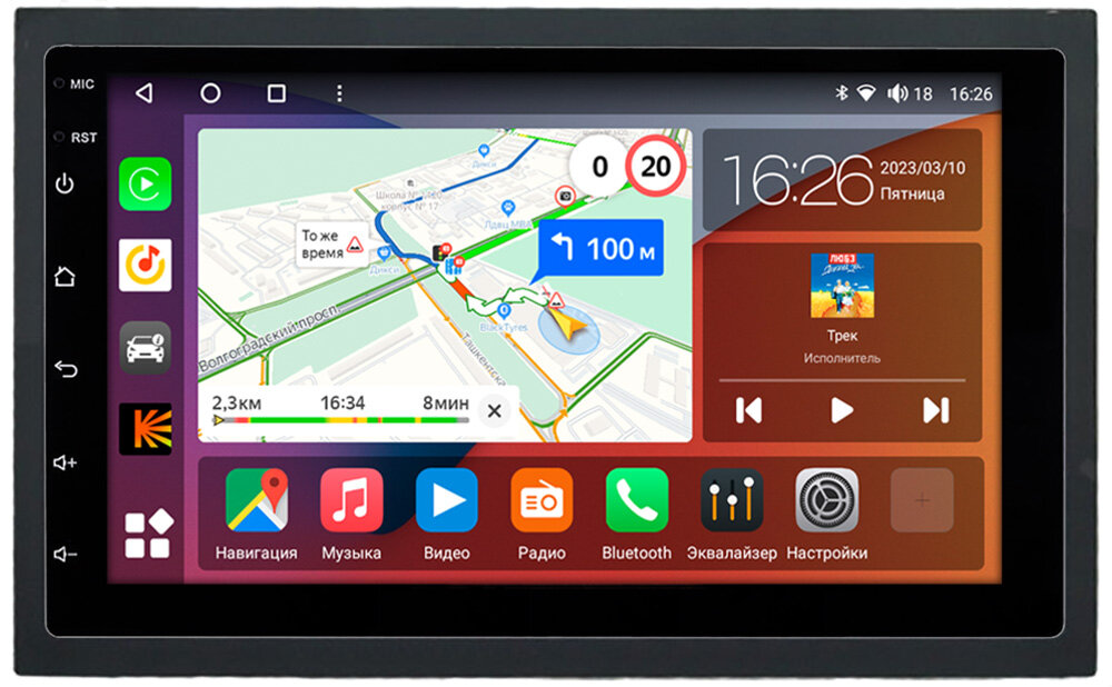 Штатная магнитола Volkswagen Sharan 2000-2010 Canbox EVO 5821-RP-11-102-460 Android 14 (4G-SIM, 6/128, DSP, QLed, AI, 360)