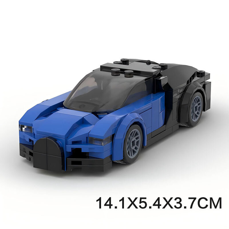 Набор MOC puzzle для сборки игрушечных моделей, коллекция спортивных автомобилей с шестью сетками, творческая сборка моделей автомобилей, детские подарки, подходит для мальчиков