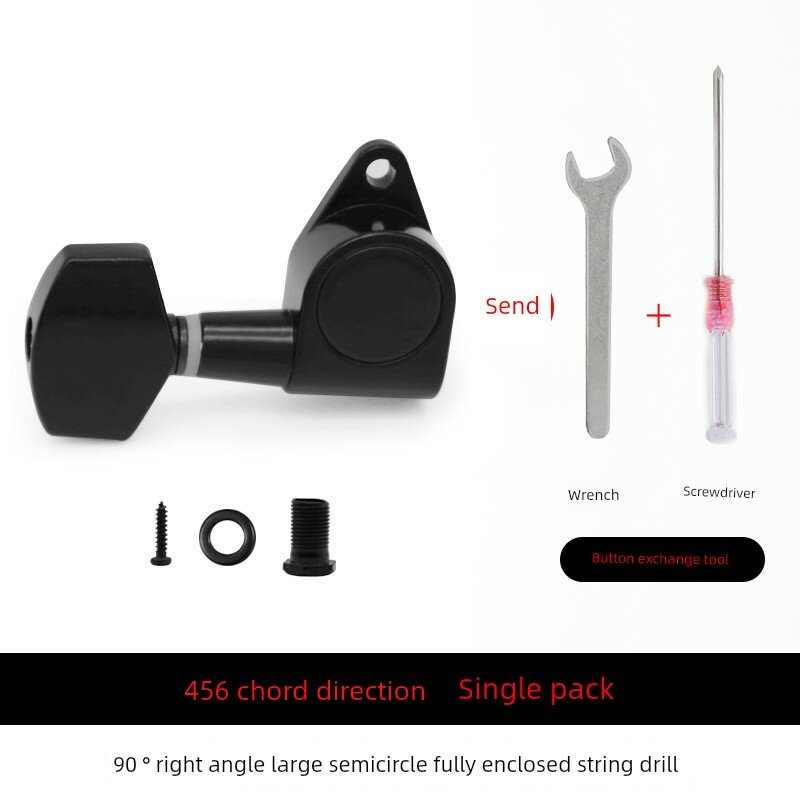 Гитарный тюнер Yamaha, 90-градусный гитарный тюнер, тюнер с полностью закрытой ручкой, универсальная металлическая