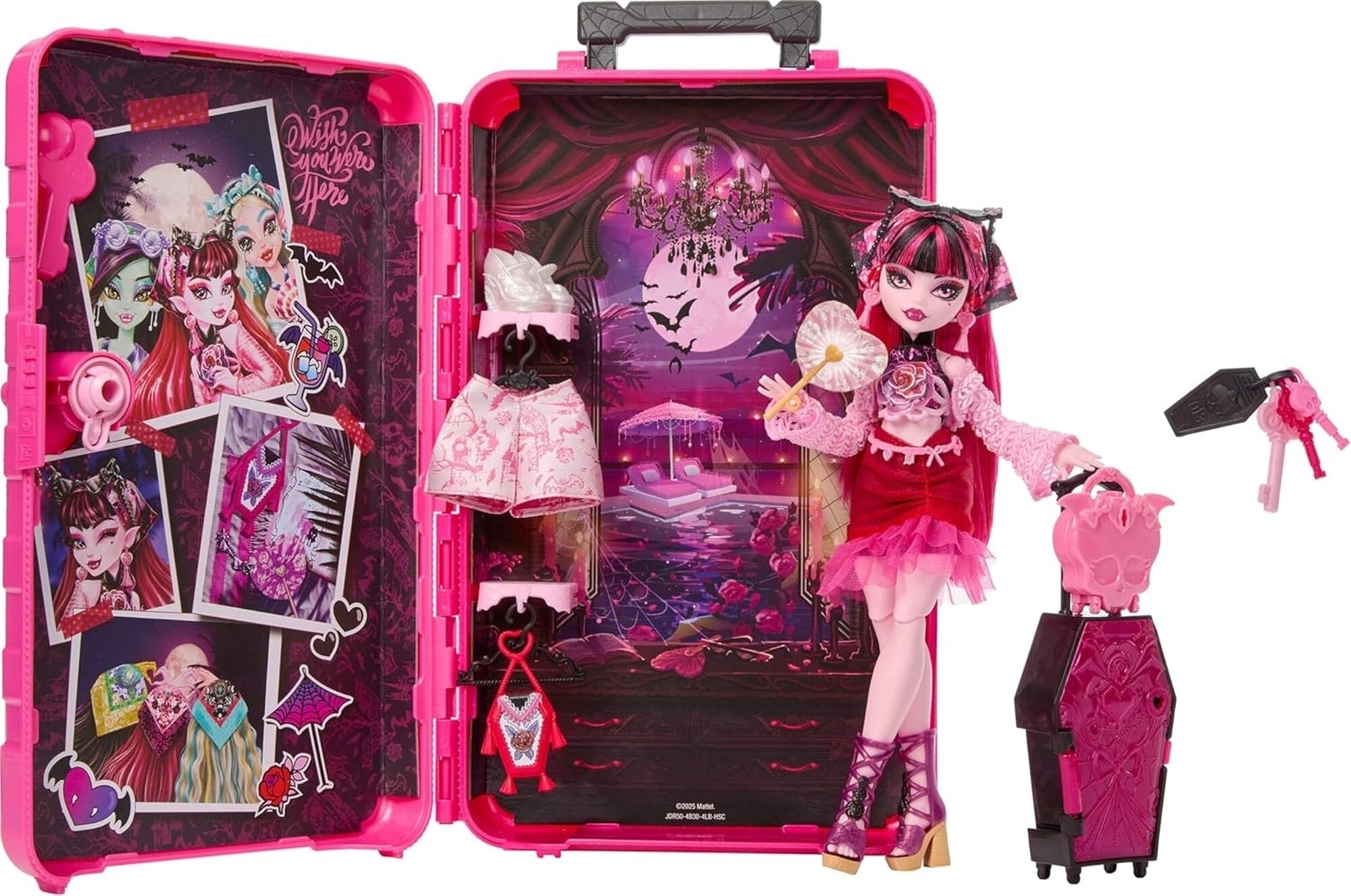 Кукла Monster High Skulltimate Secrets "Дракулаура", с аксессуарами, 19 сюрпризов