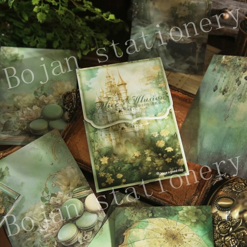 Бумага для скрапбукинга Mr.paper, 50 листов, набор в стиле ретро корт с цветочными и животными мотивами, декоративная бумага для украшения блокнотов, стен и листов сообщений