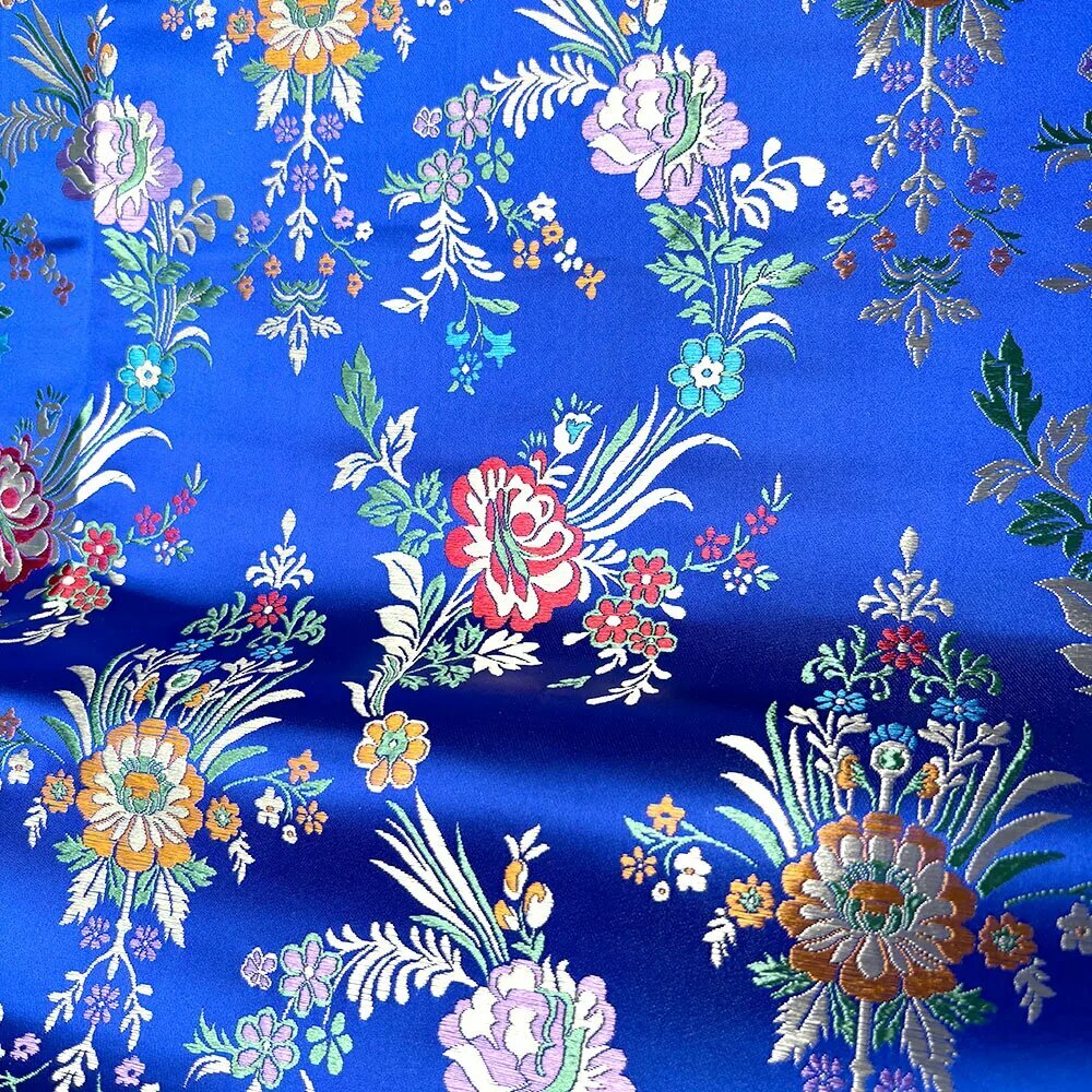 50x75 См Ретро Цветочная Атласная Ткань Дамаск Для Пошива Сценических Платьев, Сумки, Женская Одежда, Поделки Своими Руками