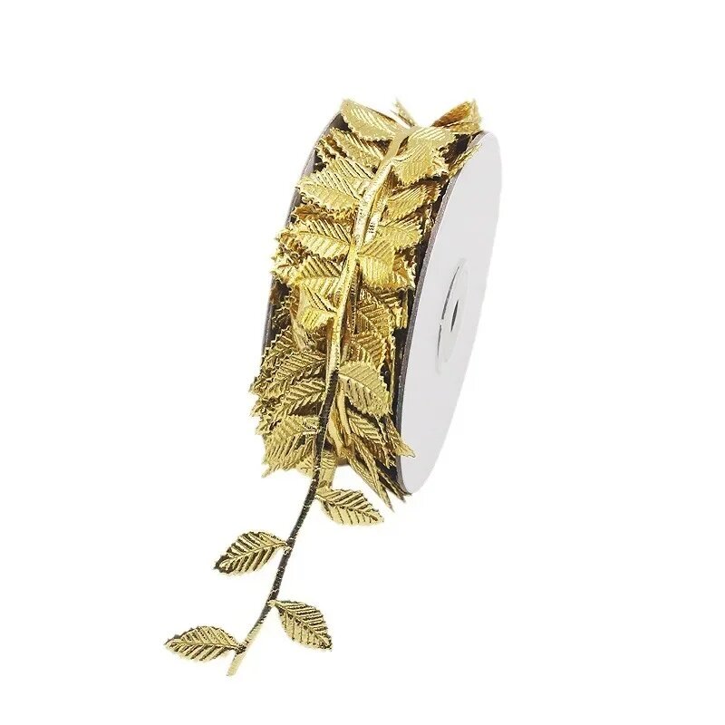 Искусственные золотые листья для декора 50M, Золотой