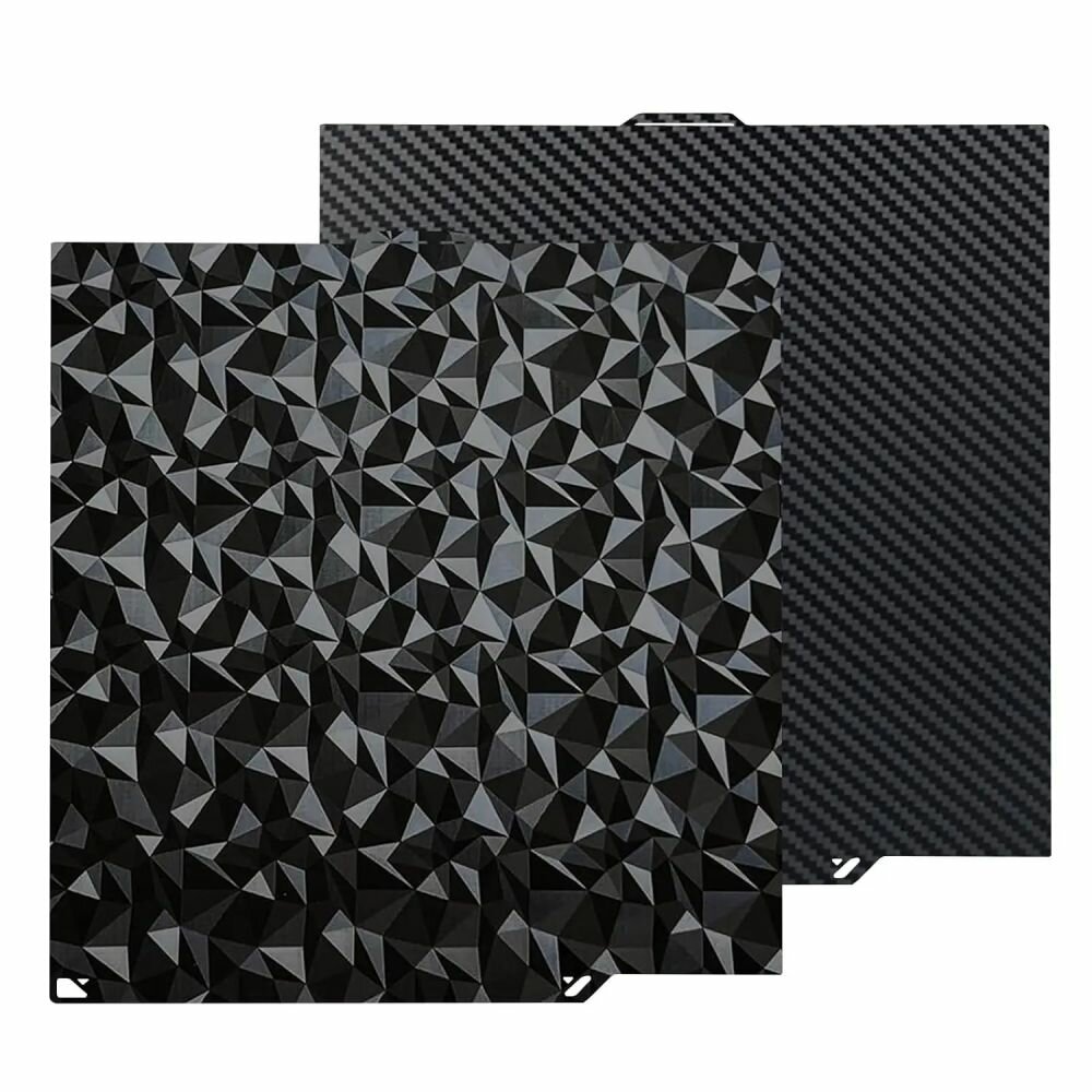 Пластина Centauri Carbon для 3D-принтера Elegoo Centauri 260x271 мм, двусторонняя текстурированная поверхность, платформа из PEI-листа.
