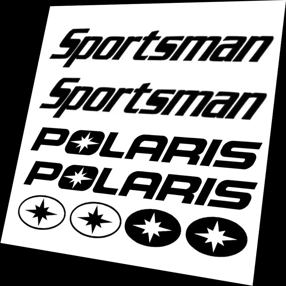 Наклейка эмблема Polaris Sportsman 500/800/850, серый