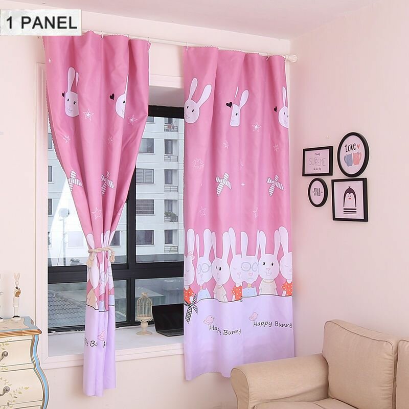 Шторы блэкаут с мультяшным рисунком для яркого интерьера, кролик, 200*215 см, современные