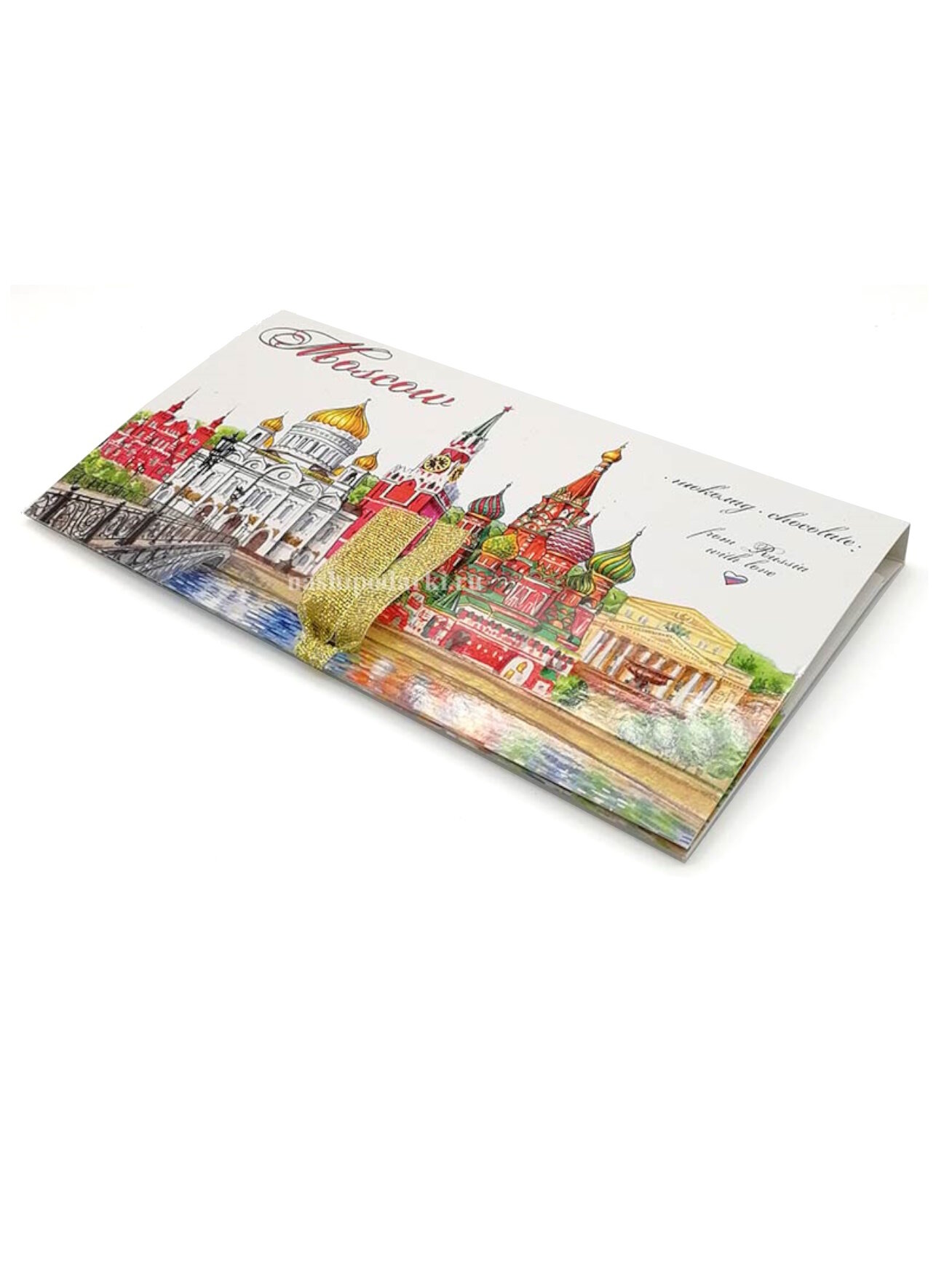 Шоколад "Москва. Акварельная панорама" 100 г, подарочная упаковка.