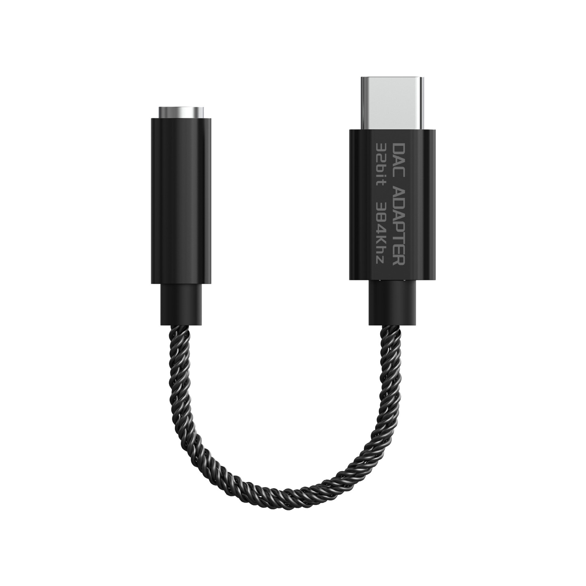 Амазонка type-c к 3.5mm аудио адаптер DAC hifi цифровой декодирование ушей 32bit384kHz BA02_R2 [черная оболочка, серая