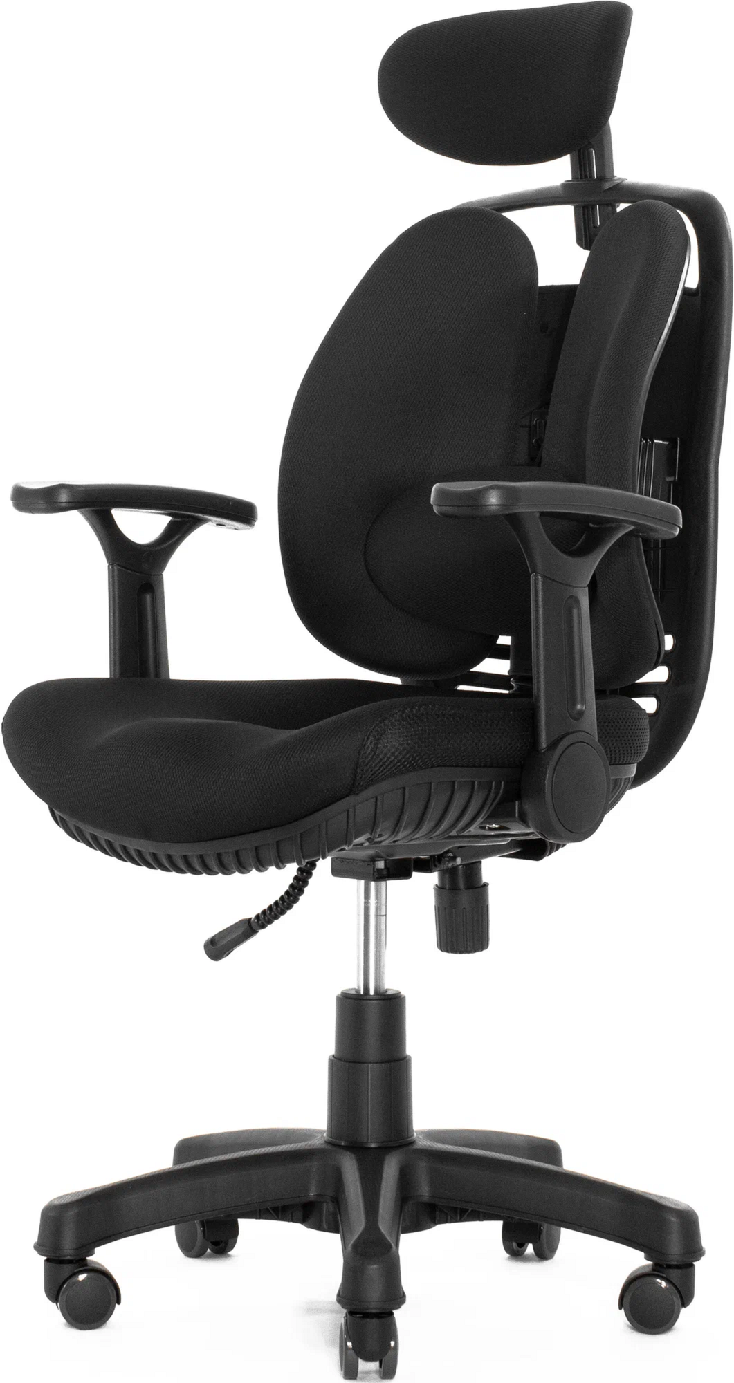 Кресло FALTO Inno Health (двойная динамичная спинка, ткань, черный)