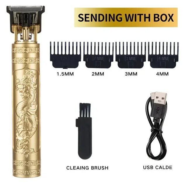 Винтажные машинки для стрижки волос T9 Gold Dragon