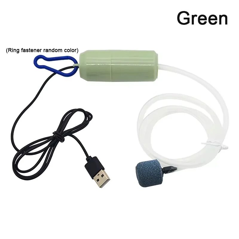 USB компрессор для аквариума Findixpet, зеленый, 1 Вт