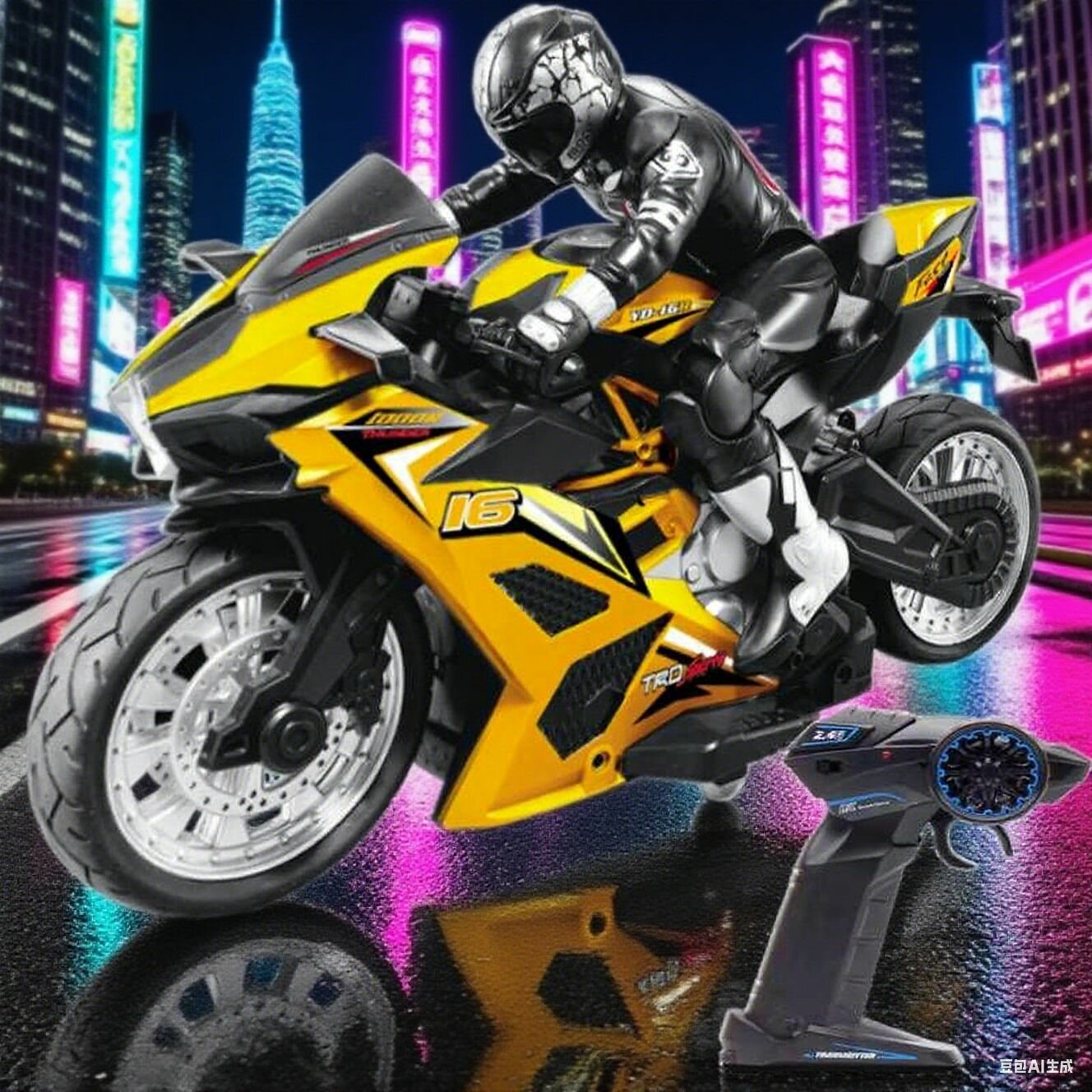 Внедорожный мотоцикл на радиоуправлении EFLYNOVA 1/8 с самобалансировкой мощная RC-модель 26 см с передачей 2.4G