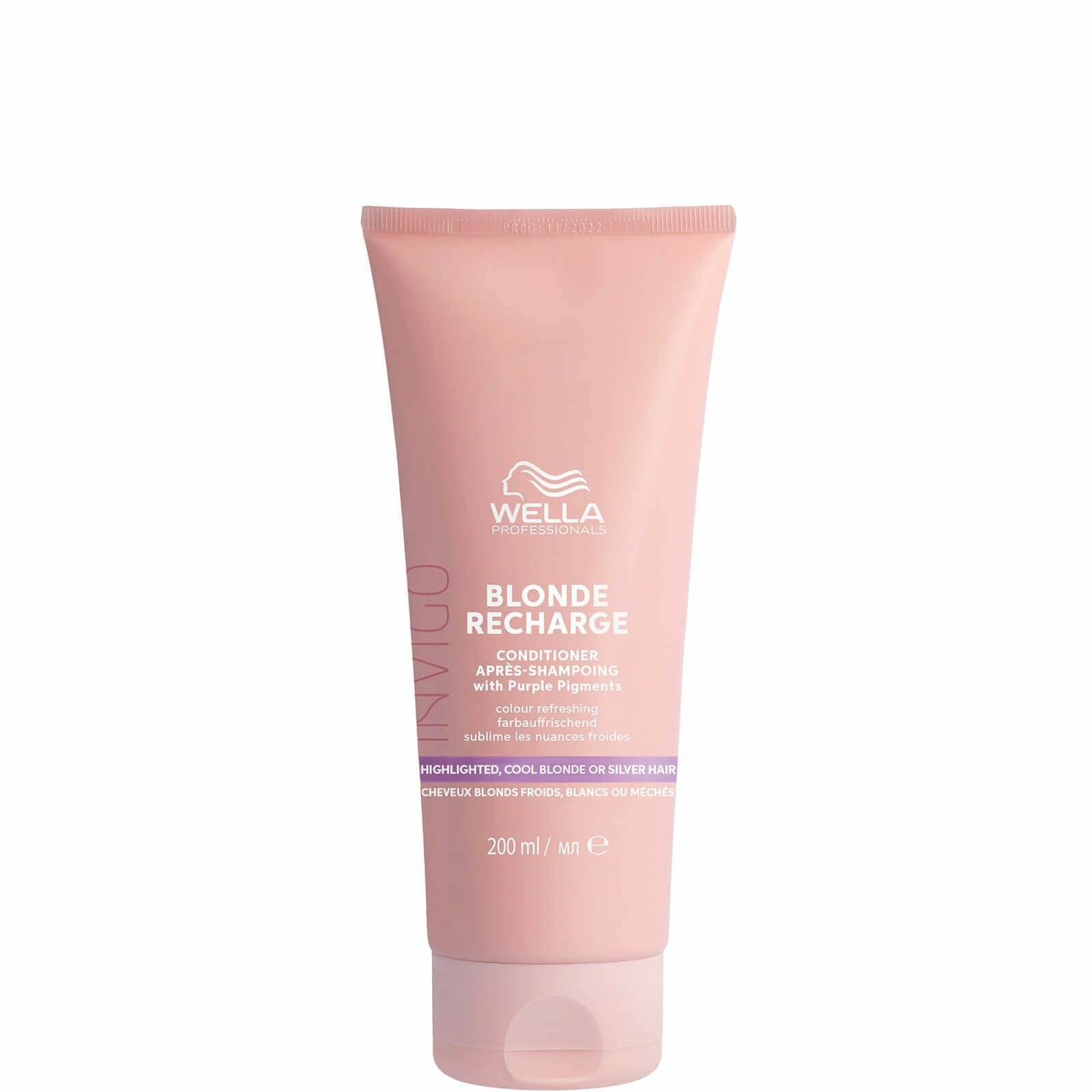 WELLA PROFESSIONALS Бальзам-уход INVIGO BLONDE RECHARGE для холодных оттенков блонд оттеночный, 200 мл