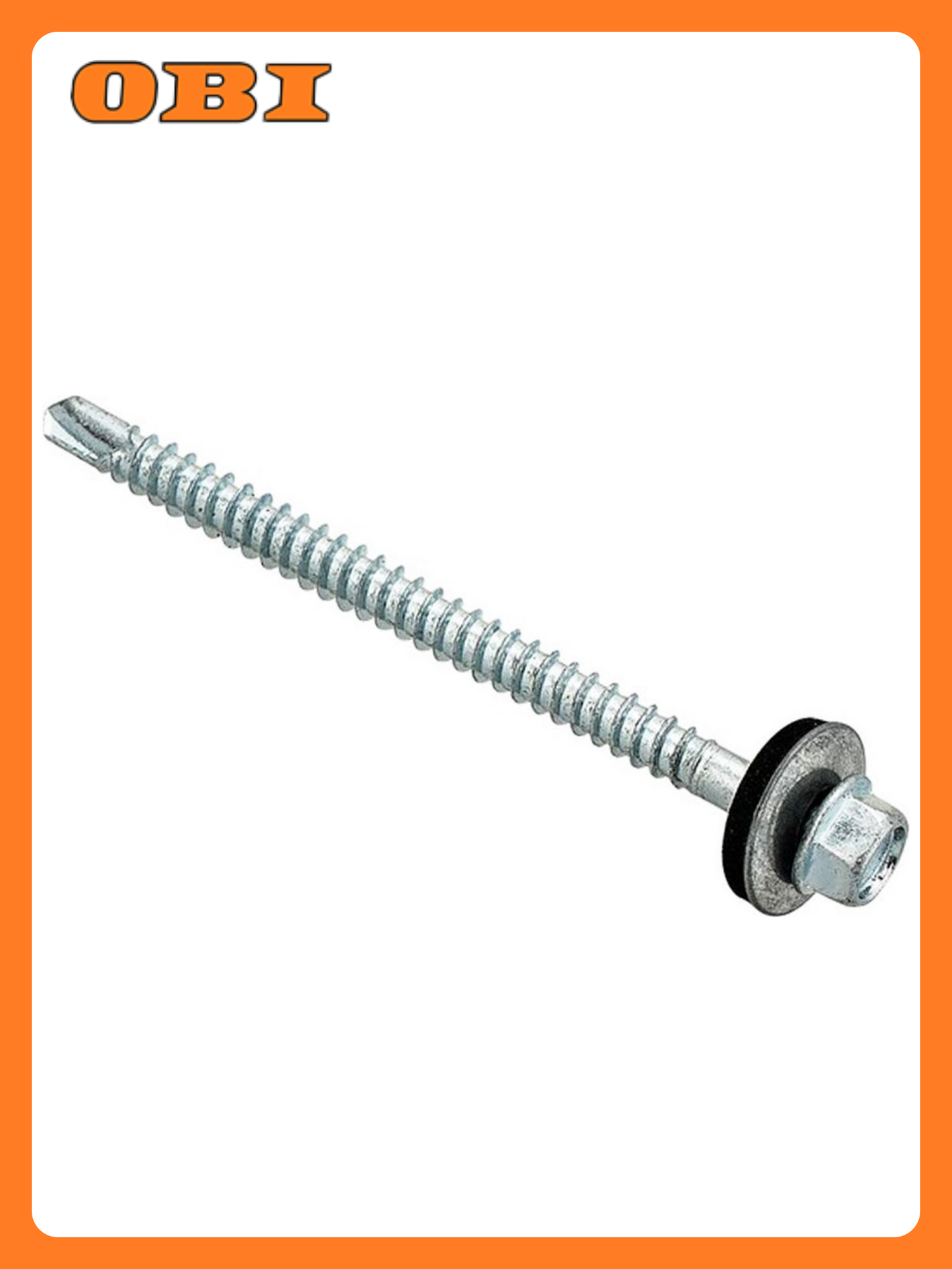 Саморезы Стройбат 4,8x65 мм шестигранные кровельные белый цинк 30 шт