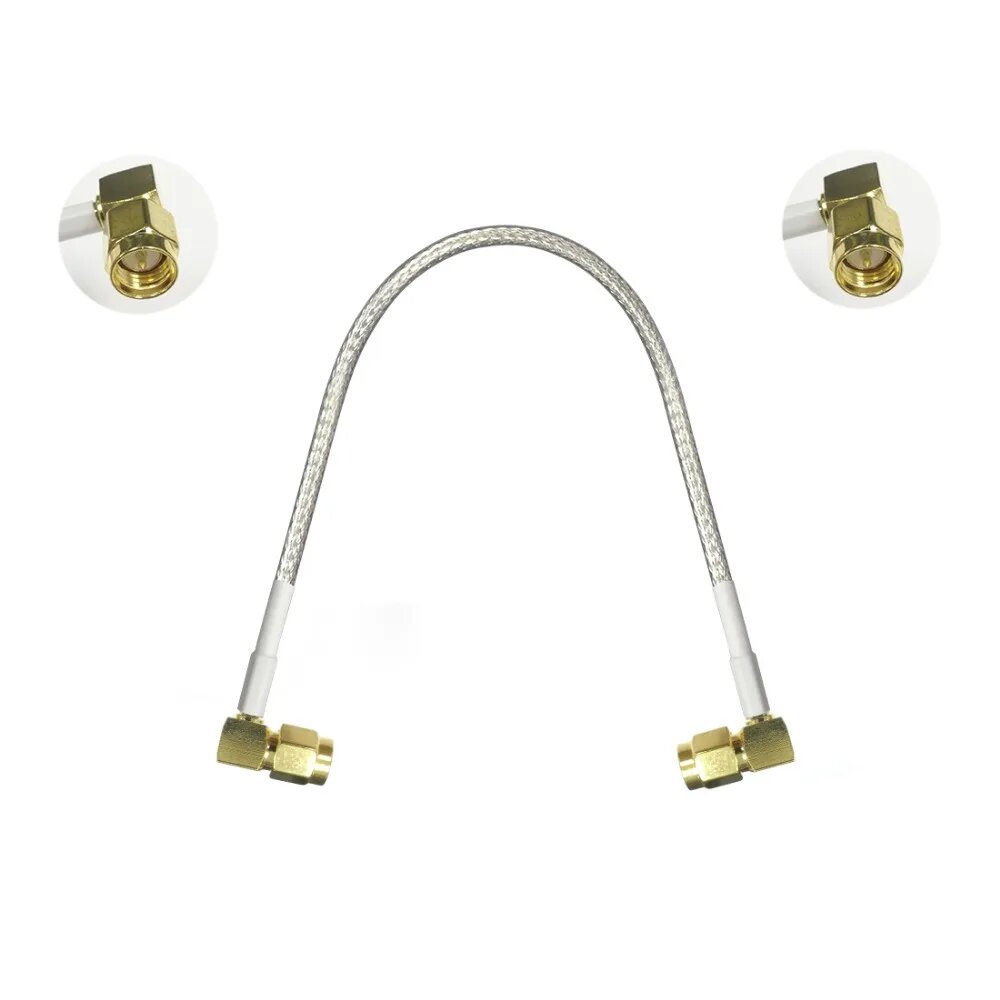 Кабель Wi-Fi антенны SMA Male 90 градусов RG316/RG174 15/30/50/100 см