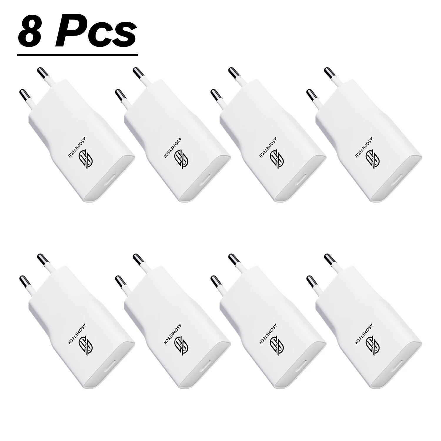 1/2/3/5/8 шт. универсальное быстрое зарядное устройство для настенного телефона с вилкой европейского стандарта USB Type C, 20 Вт, домашнее дорожное зарядное устройство USB C для IPhone 16 15 Samsung Xiaomi 8PCS