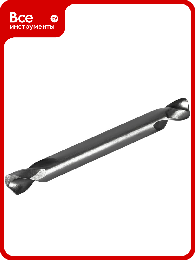 Сверло по металлу двустороннее (2 шт; 5 мм) ПРАКТИКА 037-824, для обработки металлов пределом прочности растяжение