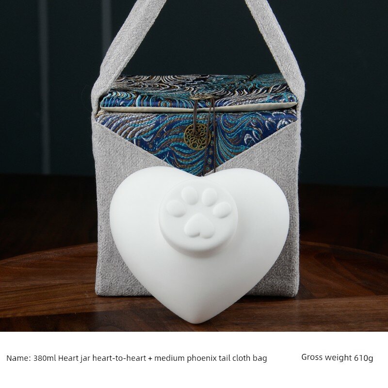 Керамическая банка для хранения с герметичной крышкой, влагонепроницаемая, белая, простая, круглая, для чая, коробка