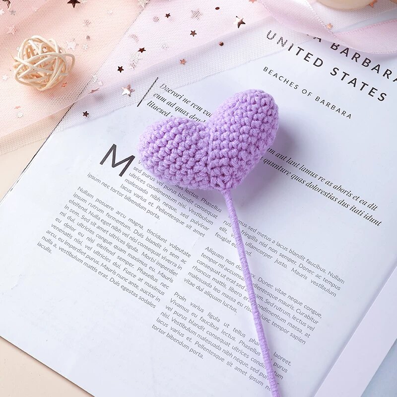 Готовый подарок ко Дню учителя, букет в форме сердца из вязаных цветов ручной работы, креативный подарок на день