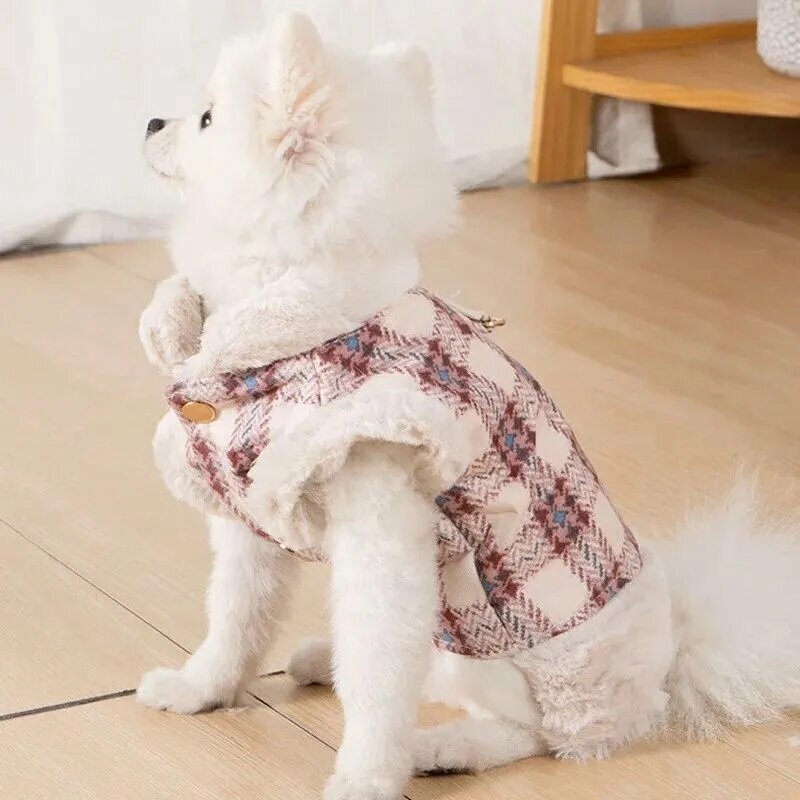 Ультратеплый жилет для собак и кошек до -40 C! Зимний утепленный комбинезон с отверстием для поводка, флис (микрофибра), для мелких пород