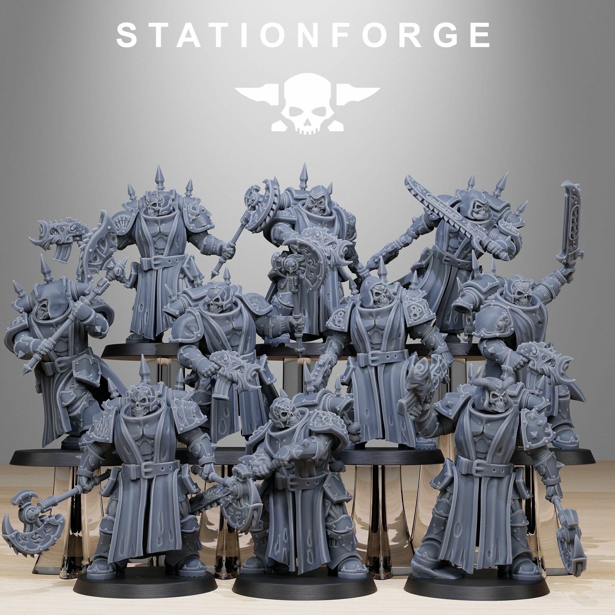 Corrupted Guard Socratis. С подставками. Warhammer 40.000