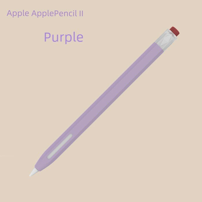 Силиконовый чехол для Apple Pencil Pro/2-го поколения - Фиолетовый, защитный чехол для Apple Pencil 1-го и 2-го