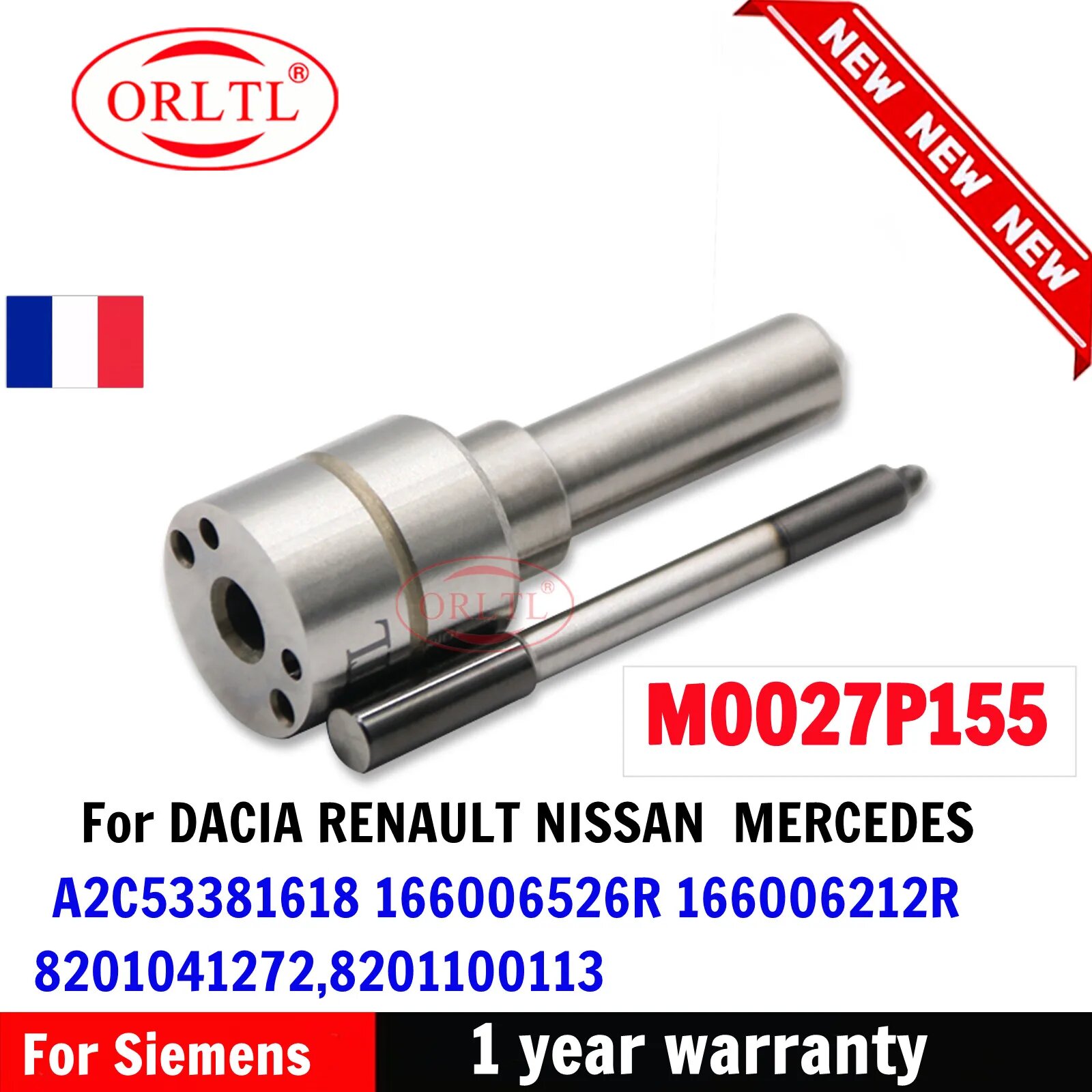 Форсунка дизельного двигателя M0027P155 для DACIA, RENAULT, NISSAN 166006212R 166006526R A2C53381618 8201041272 8201100113H