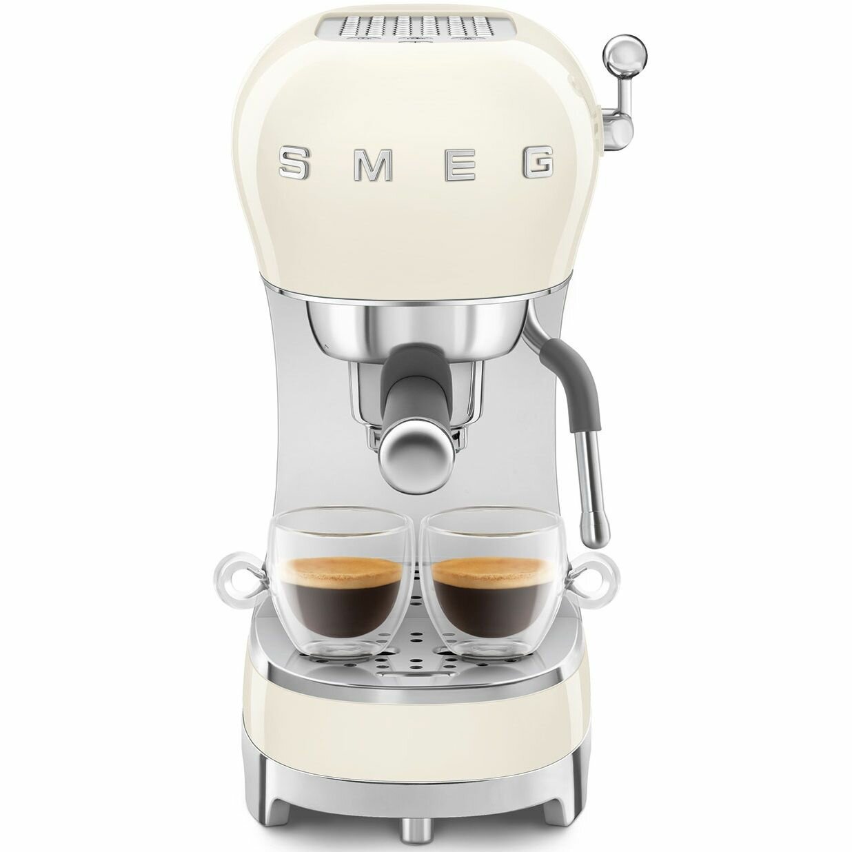 Кофеварка рожковая Smeg Macchina da Caffe Espresso Manuale 50's Style Panna ECF02CREU
