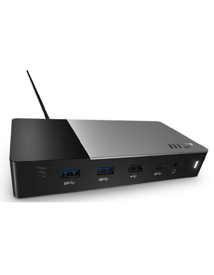 Док-станция MSI 957-1P151E-023 USB 2.0, 2*USB 3.2 Gen2, 2 x USB Type-C, DP, RJ45, ComboJack, 150W adapter
