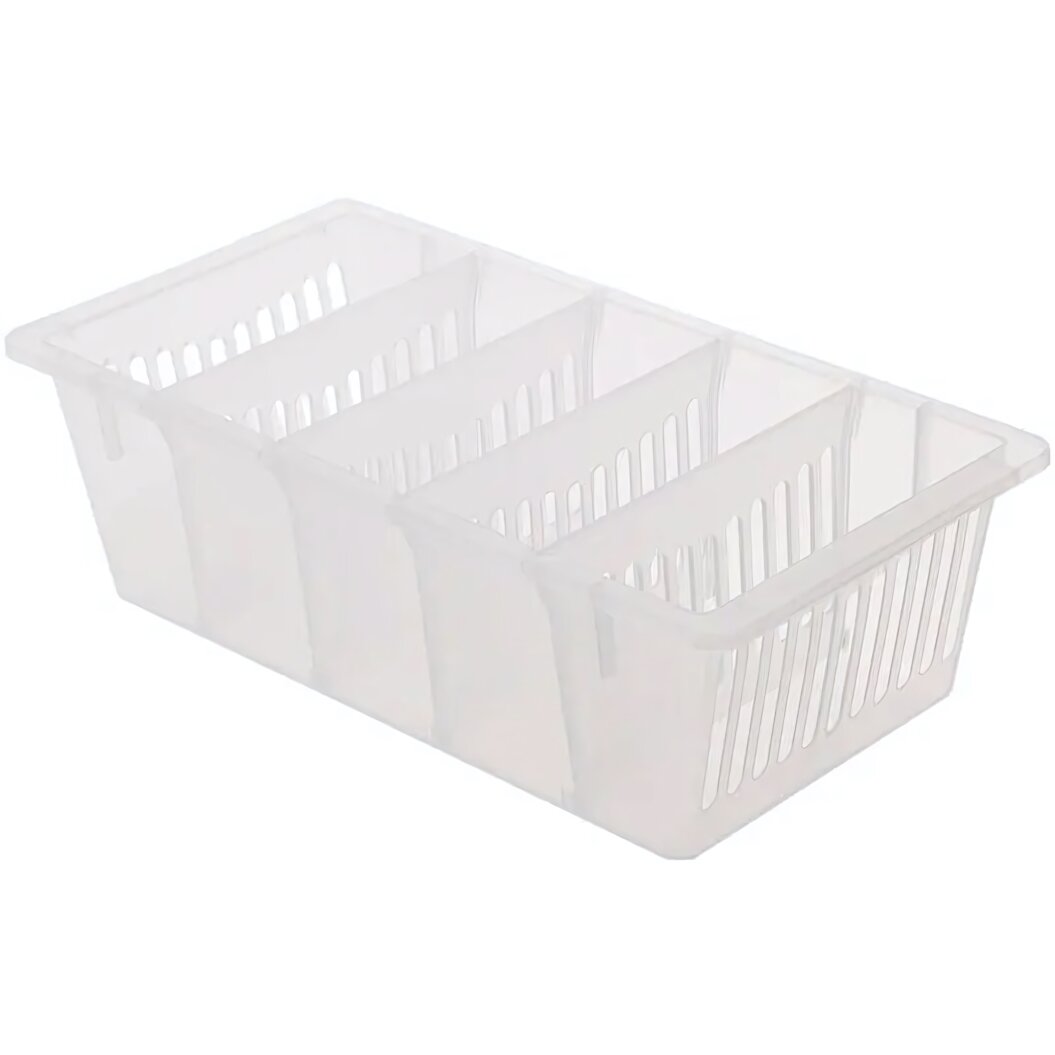 Контейнер для специй с перегородками, 5 секций, пластик, цвет в ассортименте, 28.5х14х8.5см