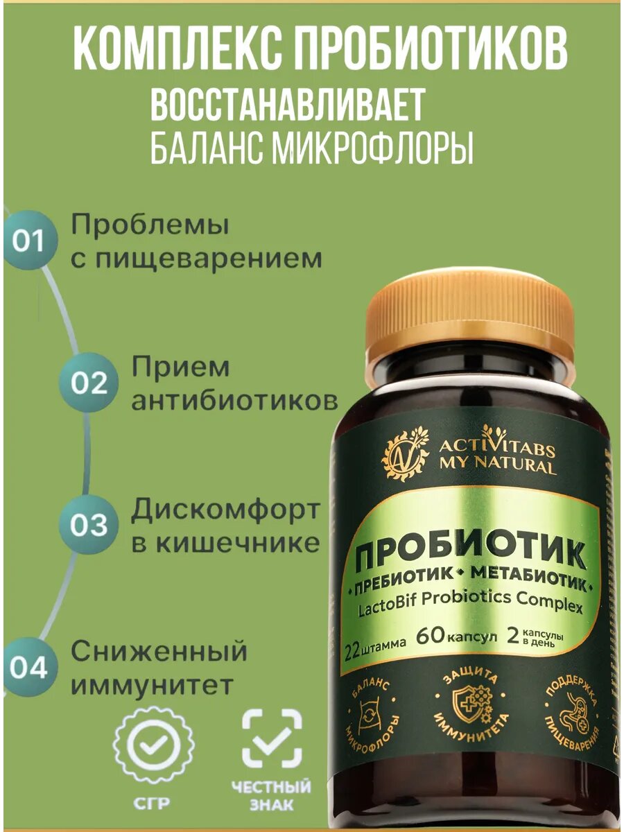 Ферменты и пробиотики для пищеварения