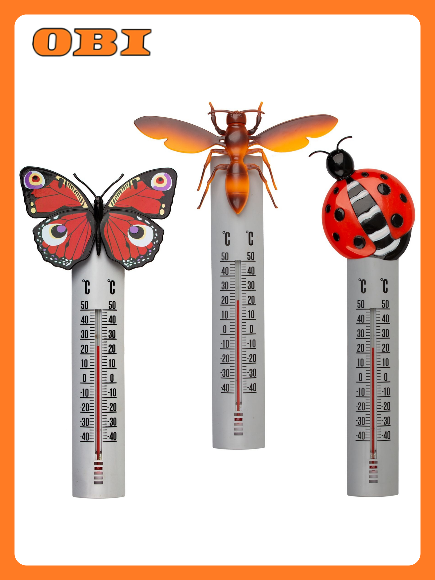 Термометр уличный Garden Show "Лето", ртутный, пластик, бесцветный, 42.5x19.5 см